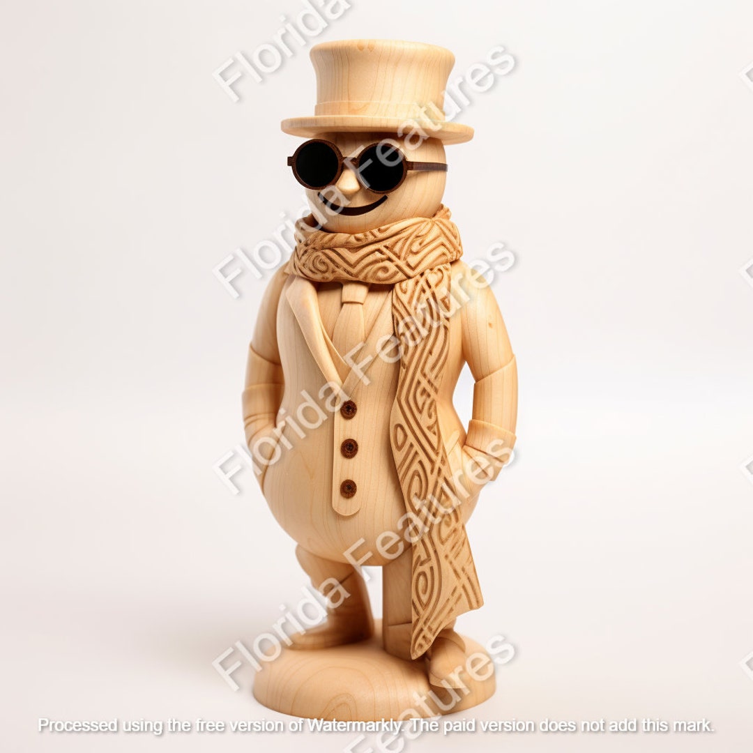 Laser Cut Snowman: 3D Illusion, CNC Style (PNG SVG) - Etsy