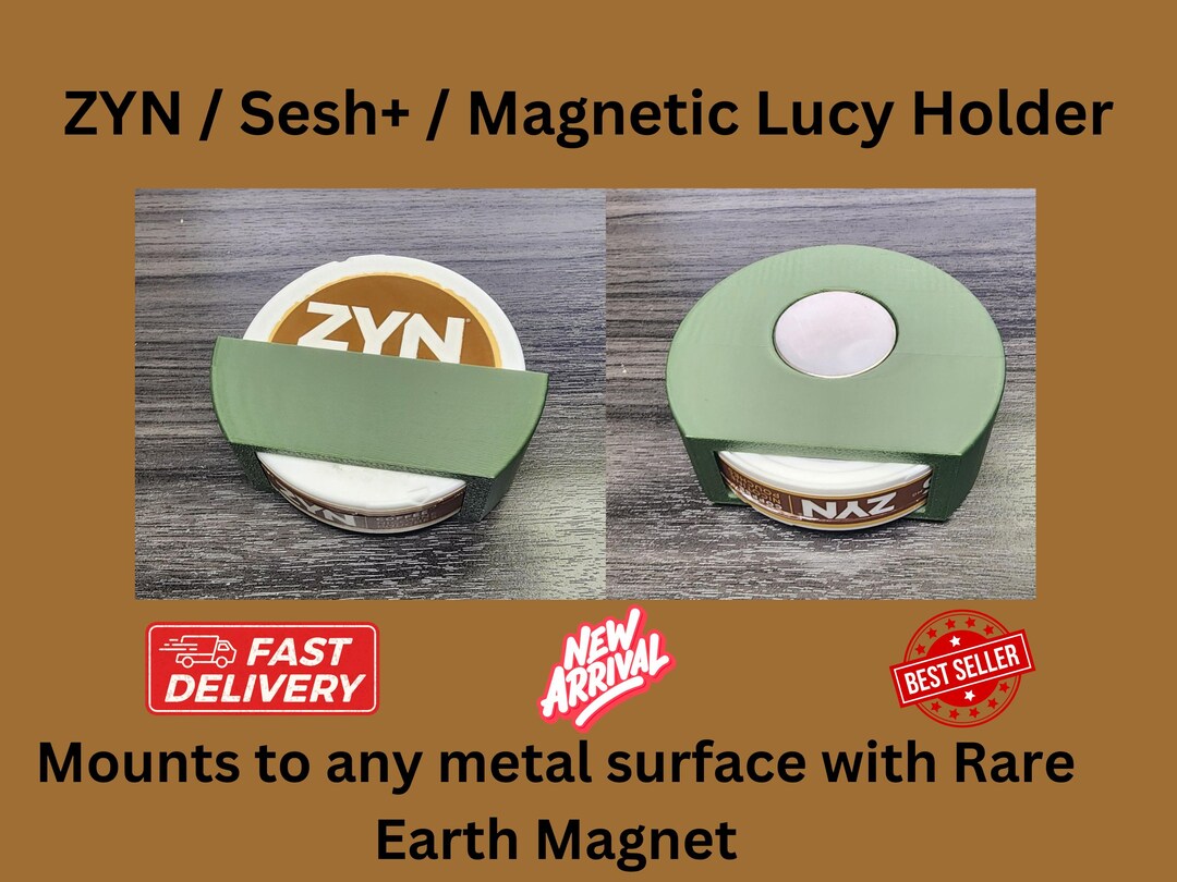 ZYN / Sesh / Lucy / Magnetic Container Holder Home Work Site Dip / Chew ...