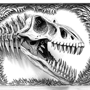 Framed Extinct Tyrannosaurus Rex Dinosaur, 300 DPI, Kids Dyi, Laser ...