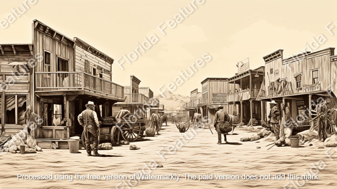 Old Fashion Town Saloon Cowboys, 300 DPI, Laser Etch Cut Burn Carved ...