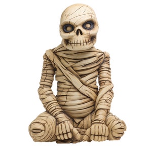 Cutout Seated Halloween Mummy Holiday Laser Burn Etch - Etsy