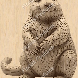 Laser Burn PNG, Outline Cute Gopher, Carved Look, Easy Cut Image ...
