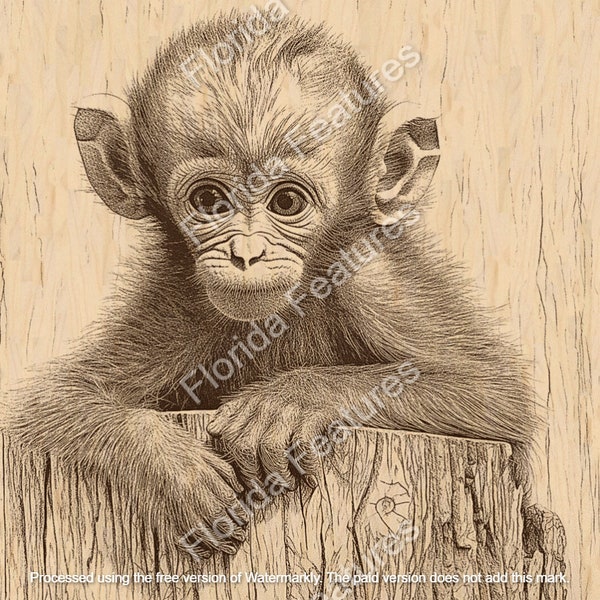 Super Cute Monkey Baby Svg - Etsy