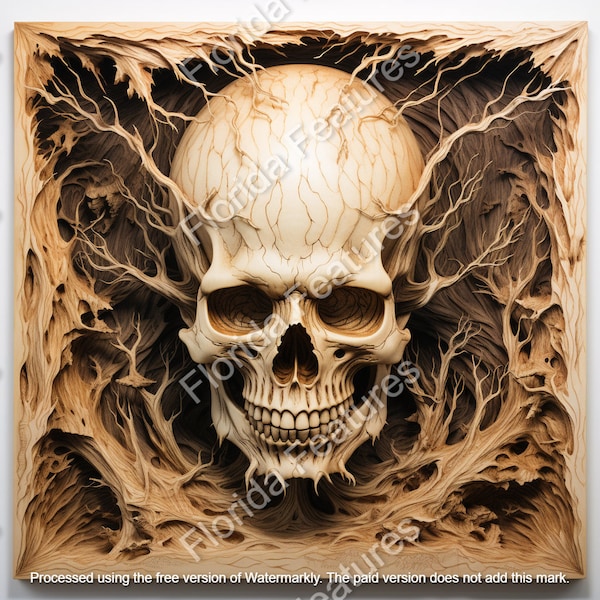 Laser Cut 3d Skull - Etsy