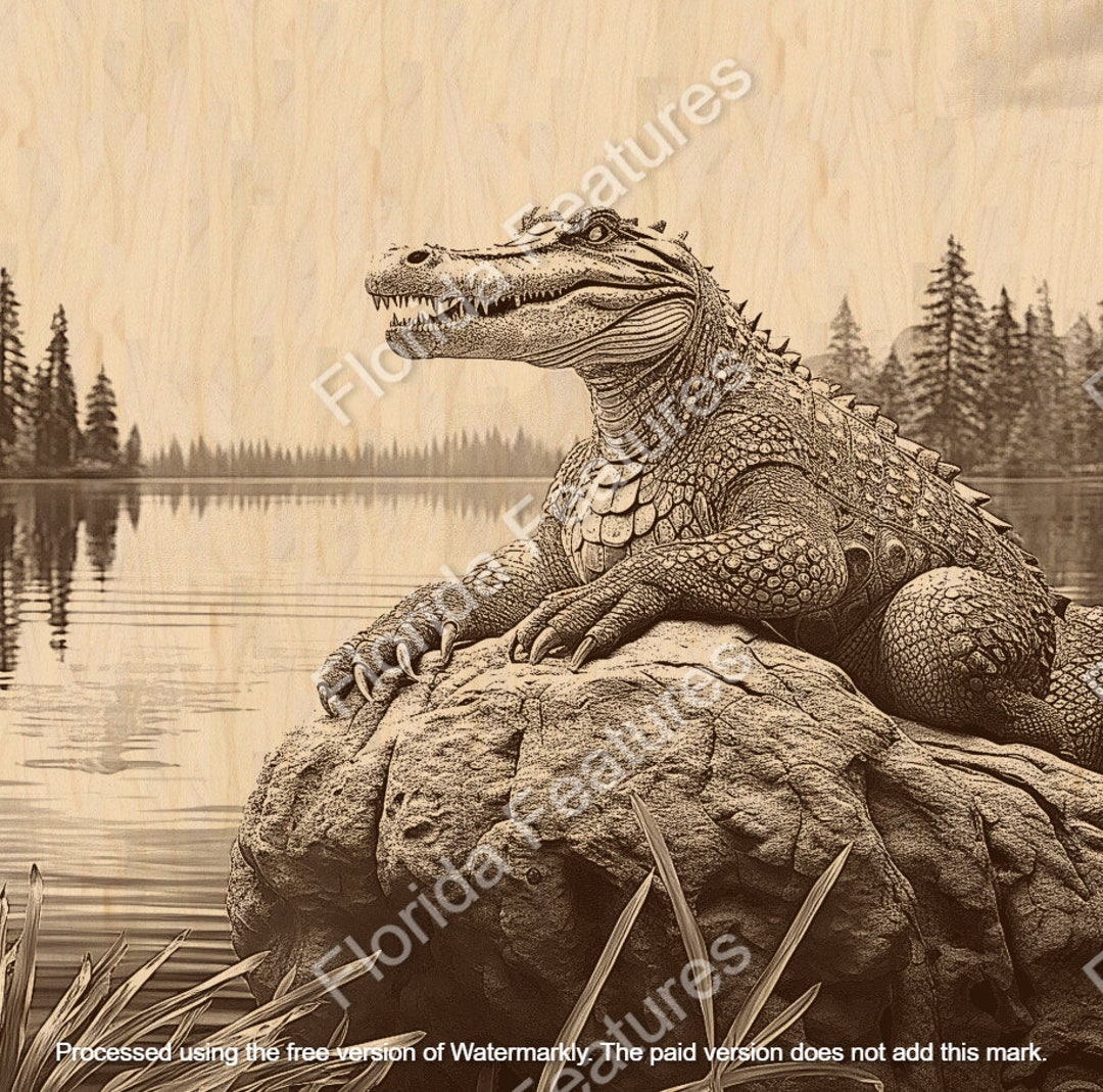 Florida Gator Laser Etch File: 3D Illusion Wood Sign (PNG, SVG) - Etsy