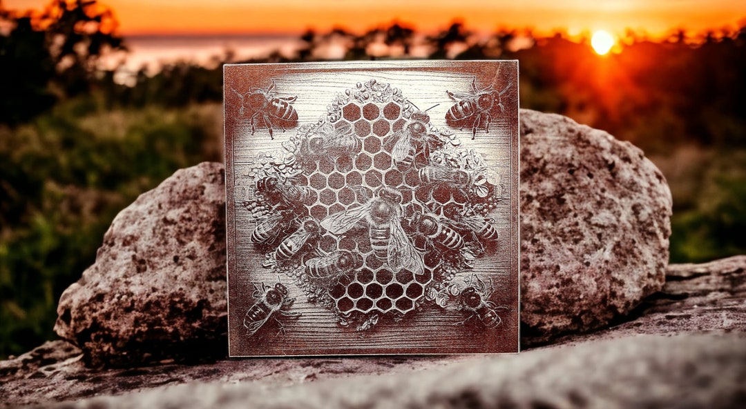 Bee Hive, Laser Etch Burn Wood Files, High Quality Digital Download PNG SVG, Easy Laser Images ...