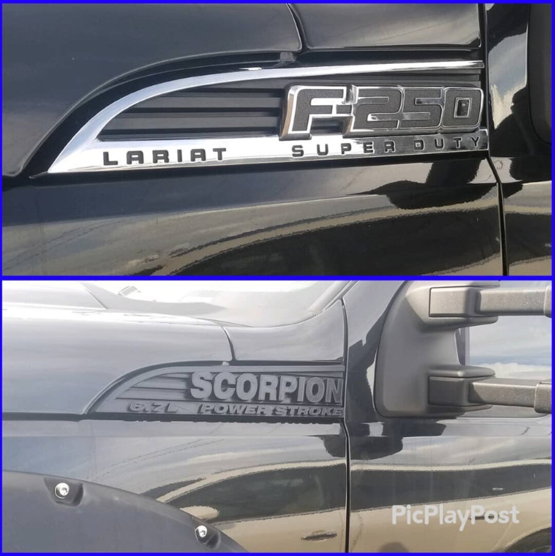 2011 2016 Custom Super Duty Fender Badges, 3D .stl Digital Download ...
