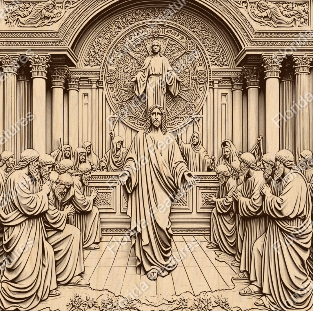 3D Illusion: Our Lord God Laser Engraving Design (PNG, SVG Digital File ...