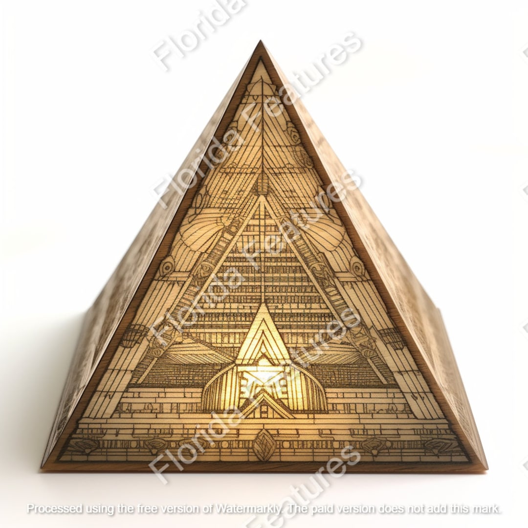 Egyptian the Great Pyramid of Giza, Cnc Style, Laser Etch Burn Carved ...