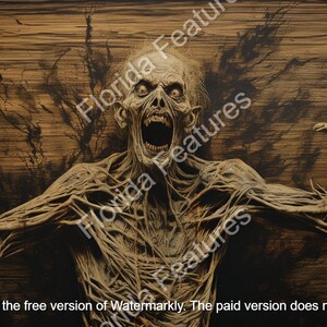 Halloween Zombie, Spooky, Laser Burn, Etch, Quality Fast Digital ...