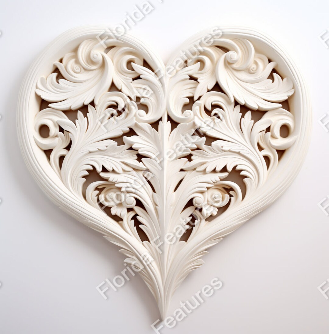 3D Heart Illusion Laser Cut File: Valentines Day Engraving Design (PNG ...