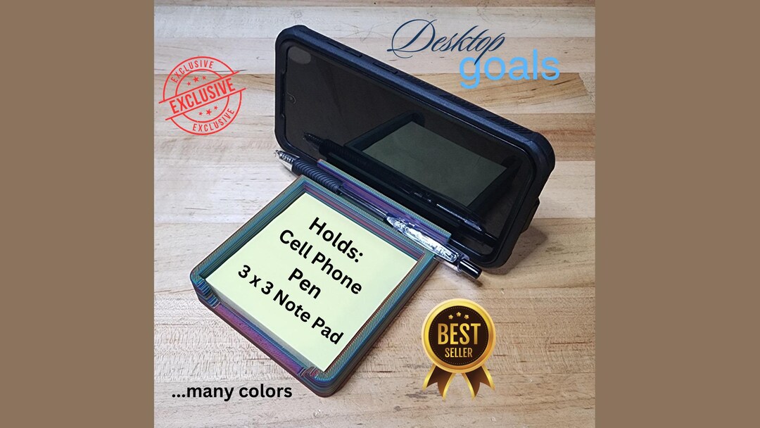 Minimalistic Multi-function Desktop Organizer – Phone Stand, Standard 3 ...