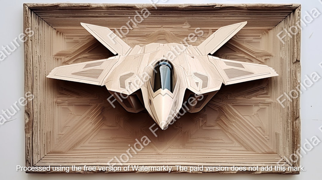 Wood American Fighter Jet, 300 DPI, American Plane, Laser Etch Burn ...