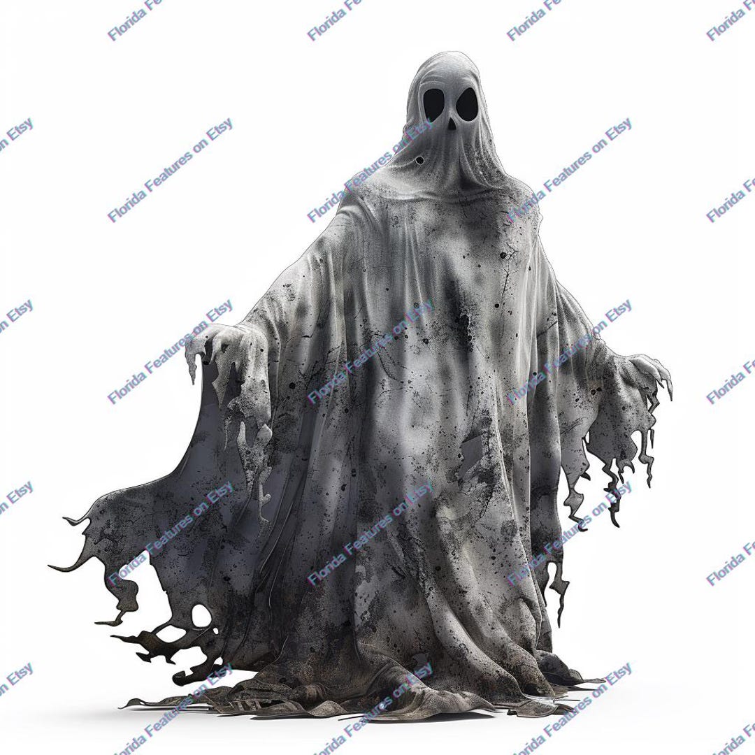 Creepy Ghost Halloween Wood | 3D Illusion | Laser Etch SVG PNG Format ...