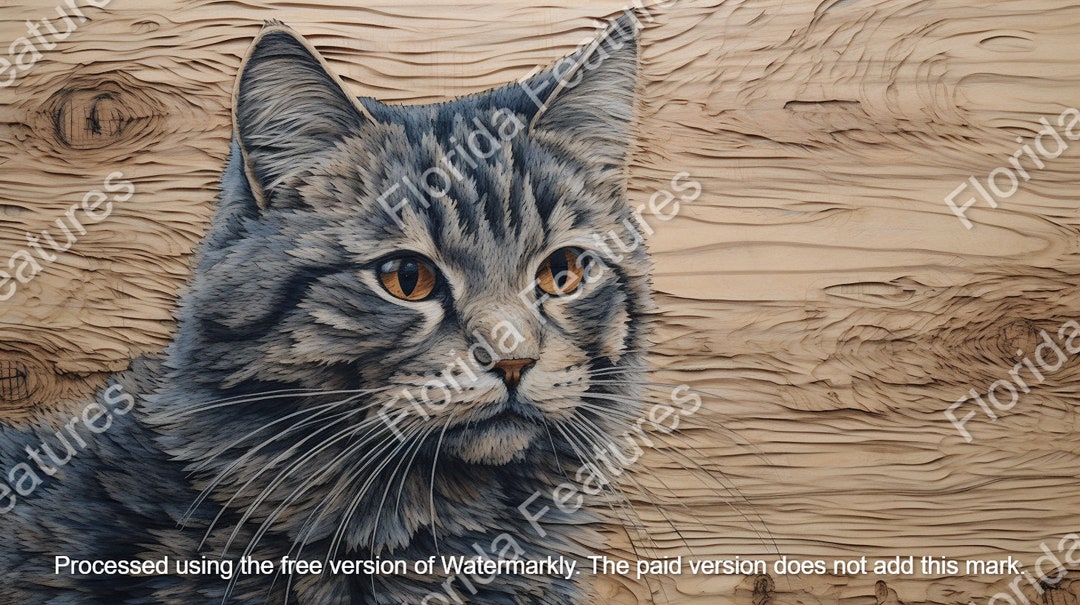 Kitty, Cat, Meow, Laser Etch Burn Wood Files, High Quality Digital ...