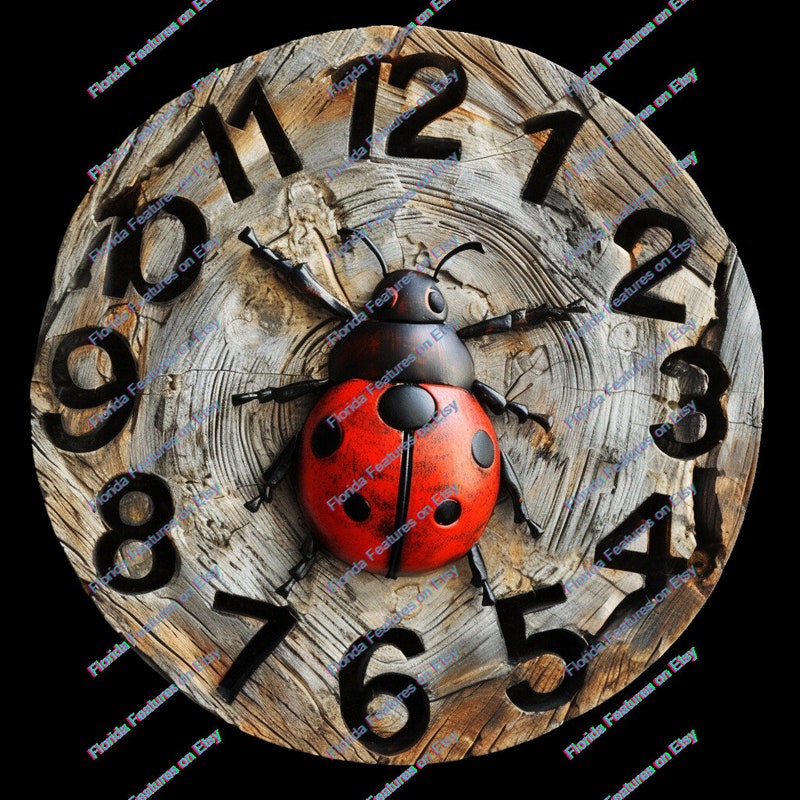 Ladybug Clock - Etsy