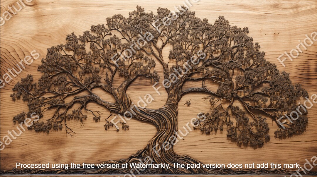 Tree of Life Laser Cut File: 3D Illusion Wood Art (PNG SVG) - Etsy
