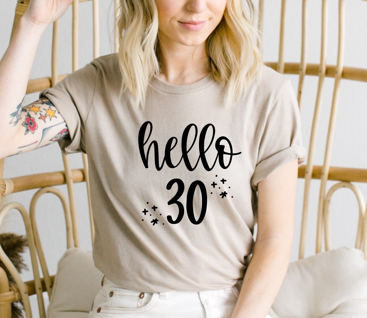 Hello 30 SVG Hello Thirty Svg Birthday Girl Svg 30 Svg - Etsy