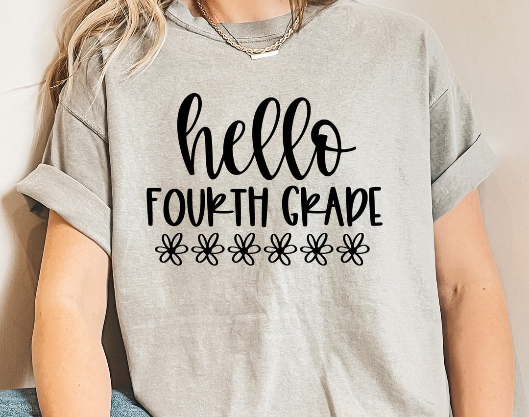 Hello Fourth Grade SVG | Back to School, 4th Grade Svg, School Svg ...