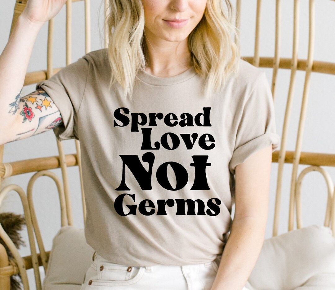 Spread Love Not Germs SVG, Feminist Svg, Inspirational Quote Svg, Mama ...