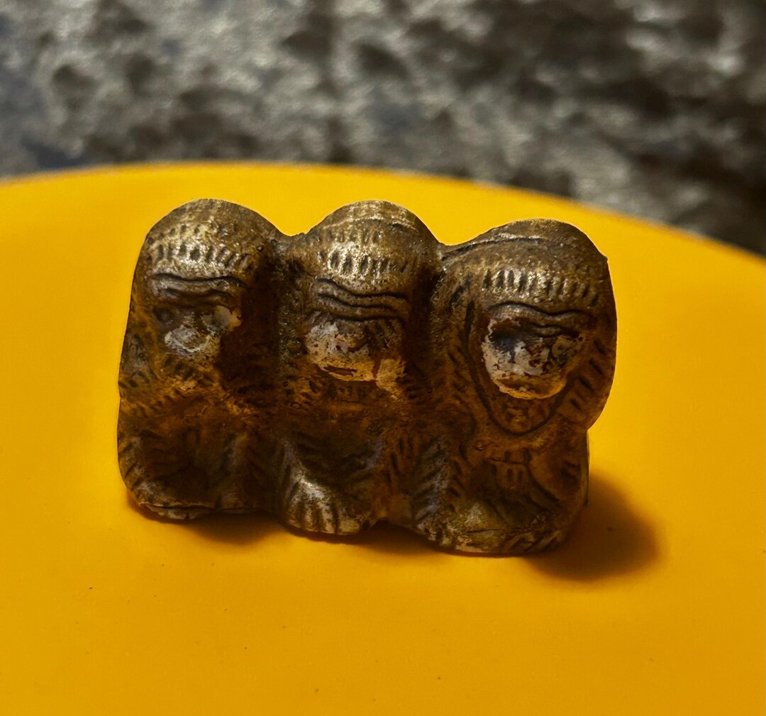 Vintage Three Monkeys Figurine - Etsy