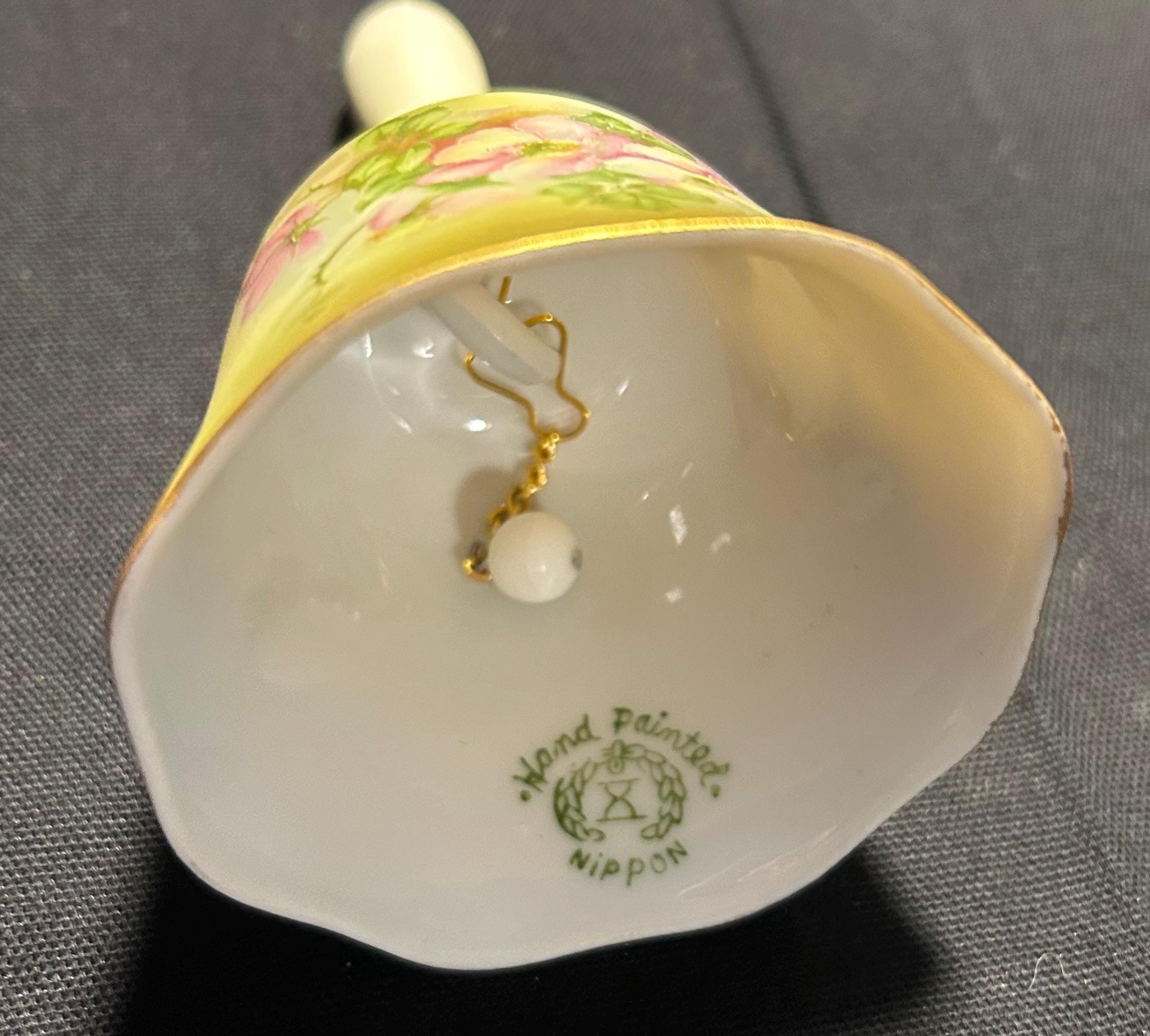 Sweet Pink Rose Bell by Nippon - Etsy