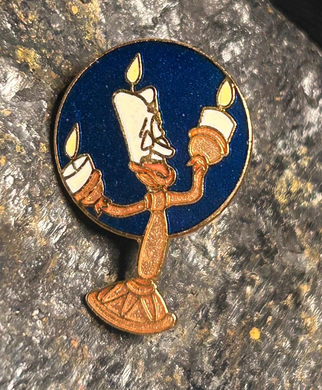 Vintage Cogsworth and Lumiere Disney Enamel Pin - Etsy