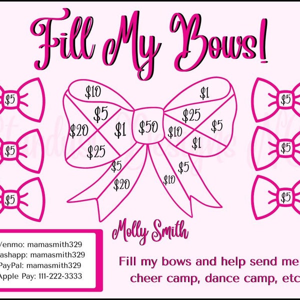 Fill My Bow Template - Etsy