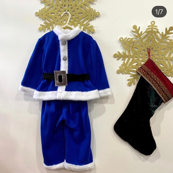 Blue Santa Suit - Etsy