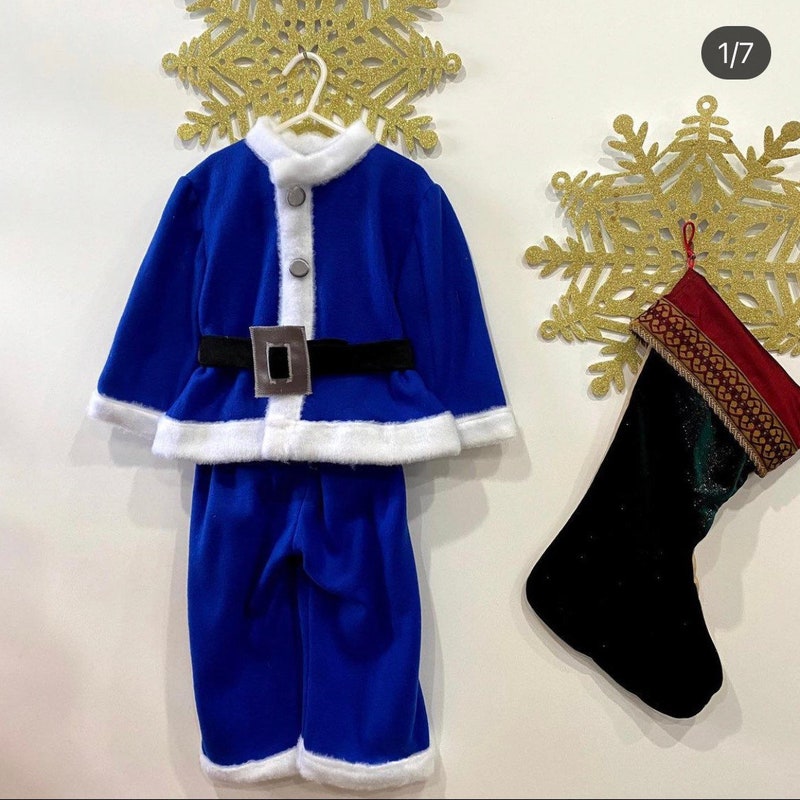 Blue Santa Suit - Etsy