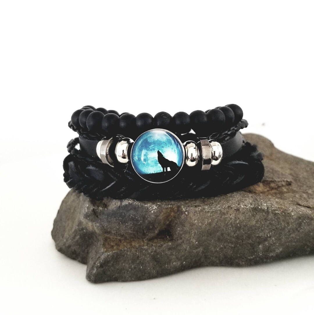 Wolf Bracelets Howling Wolf Bracelets Werewolf Jewelry - Etsy