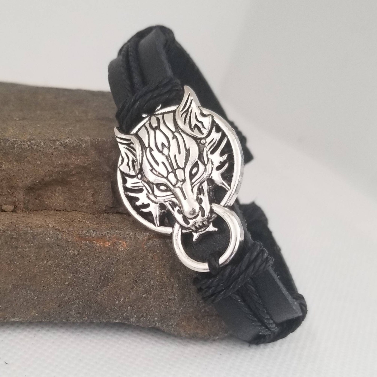 Wolf Bracelet Werewolf Jewelry Adjustable Bracelet for Men - Etsy