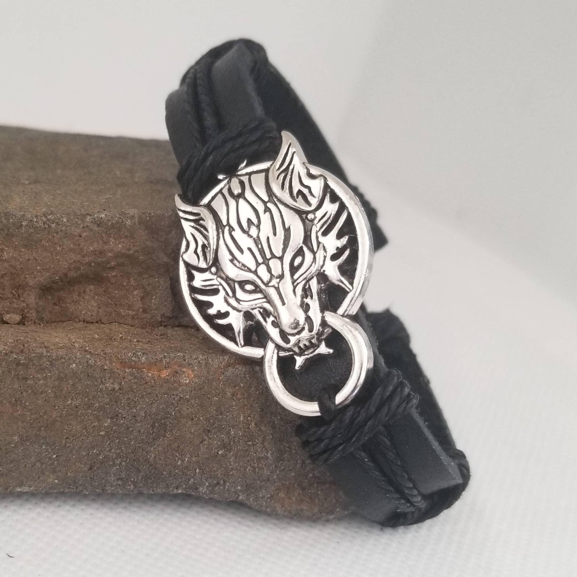 Wolf Bracelet Werewolf Jewelry Adjustable Bracelet for Men | Etsy