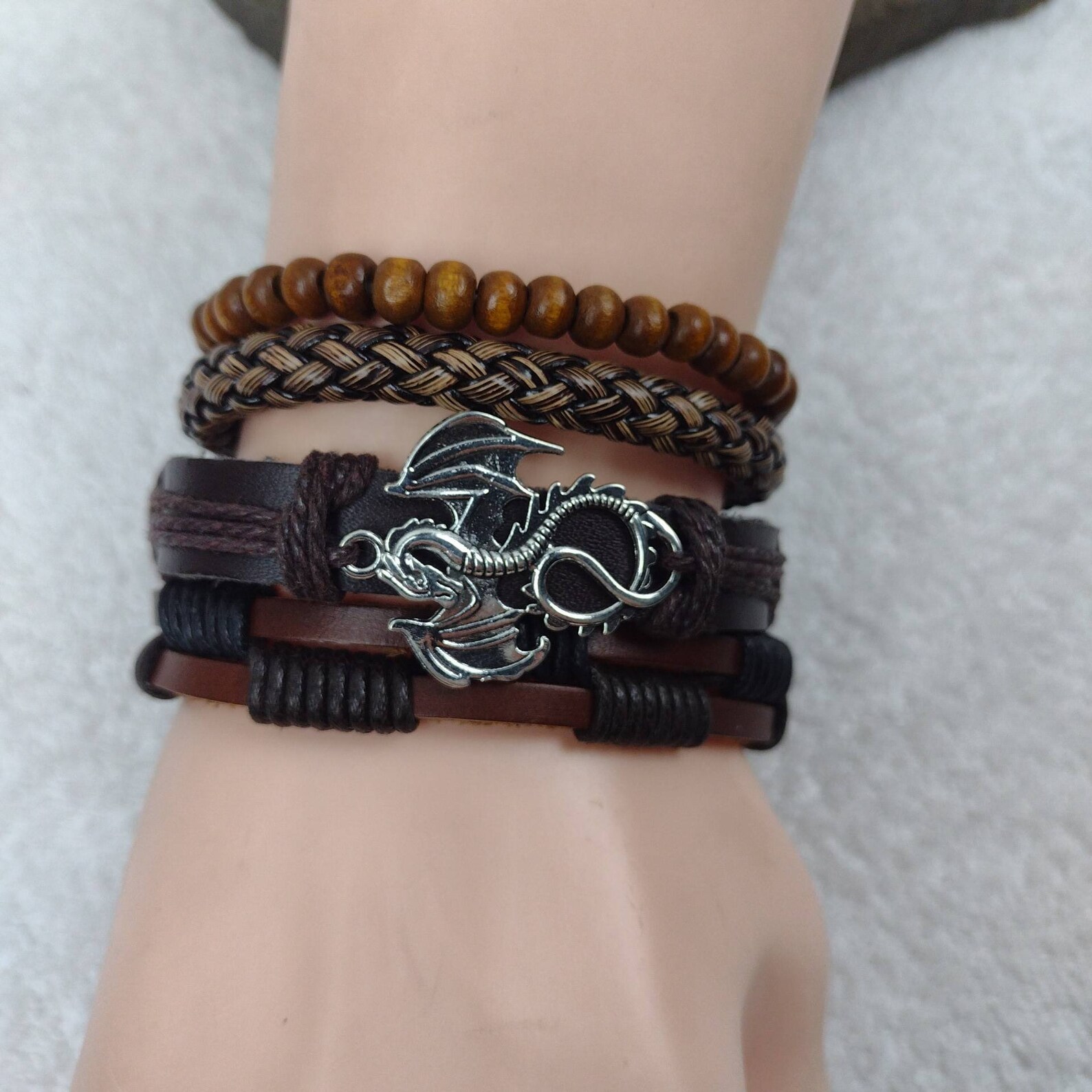 Dragon Bracelets, Fantasy Dragon Bracelets, Medieval Adjustable ...