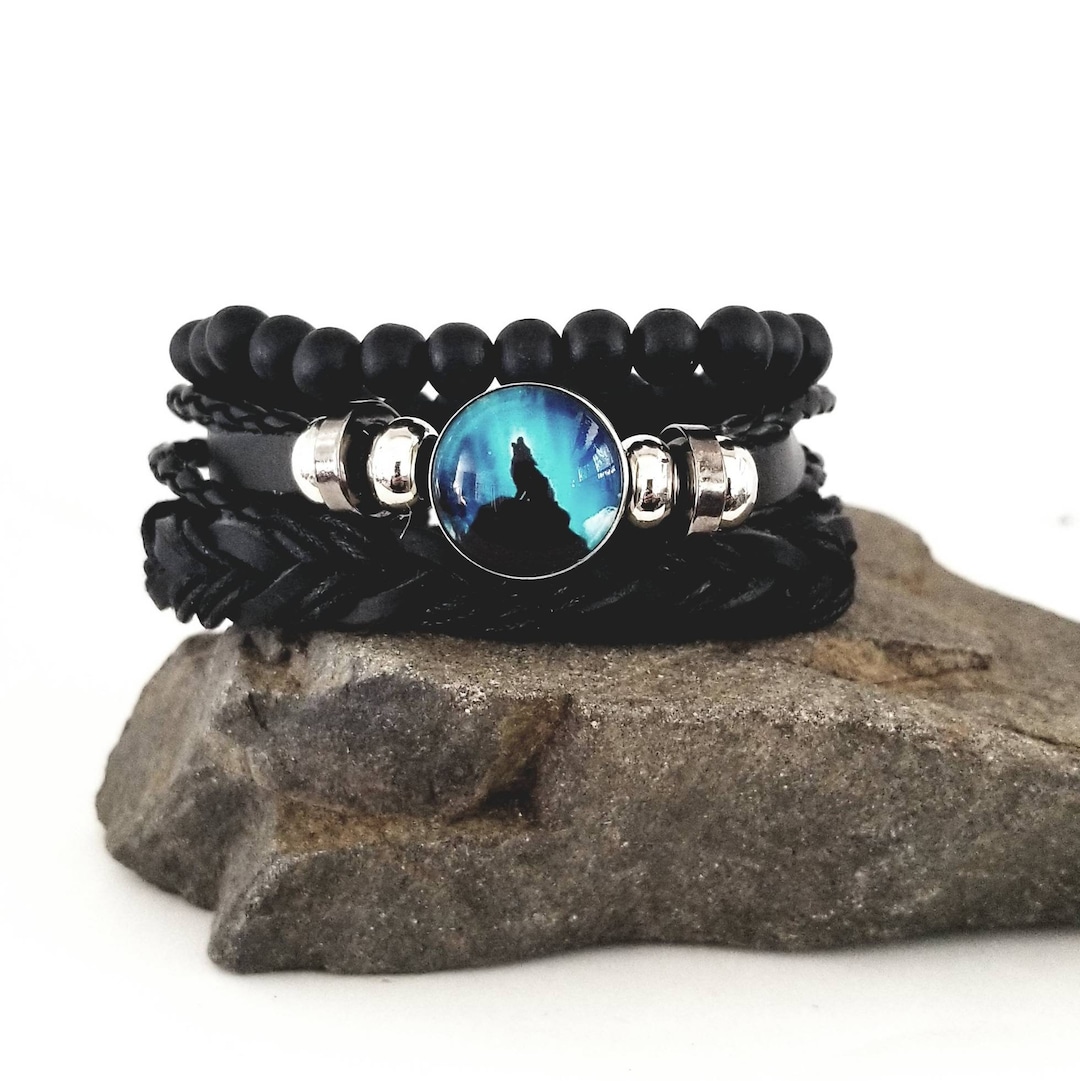 Wolf Bracelets, Werewolf Bracelets, Howling Wolf Adjustable Bracelet ...
