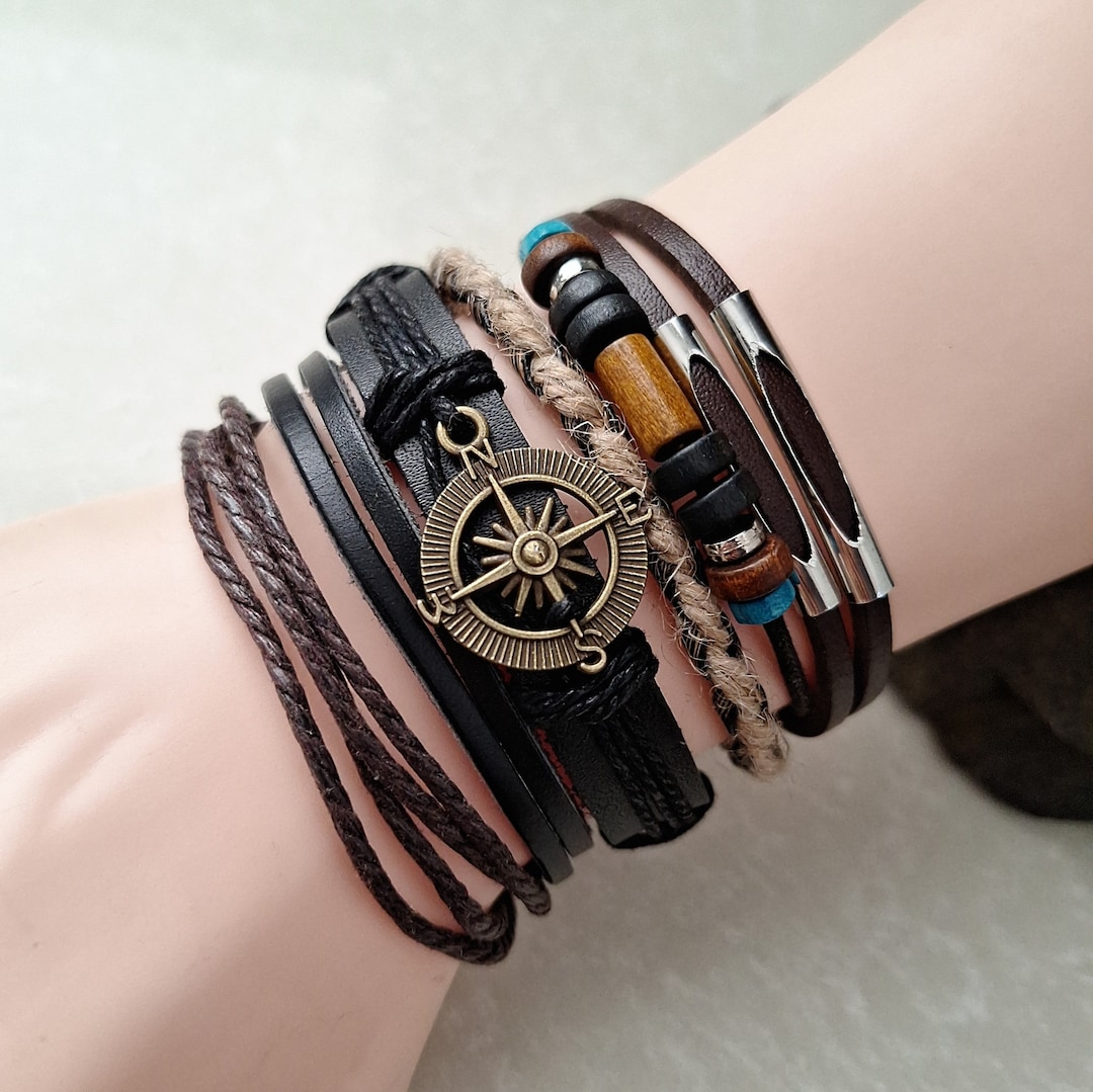 Pirate Rose Compase Bracelets, Adjustable Pirate Costume Bracelets ...