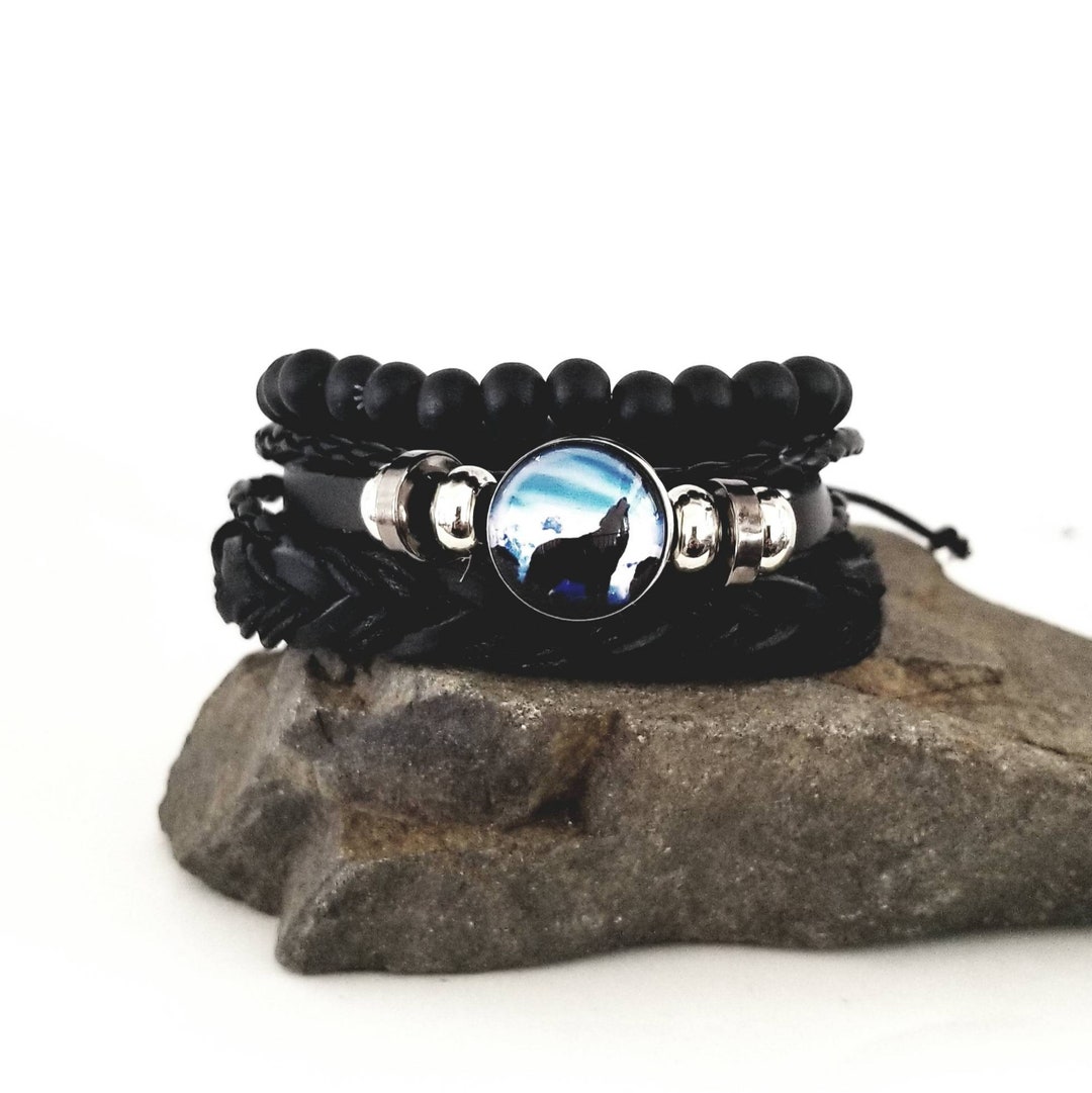 Wolf Bracelets Howling Wolf Bracelets Werewolf Jewelry - Etsy