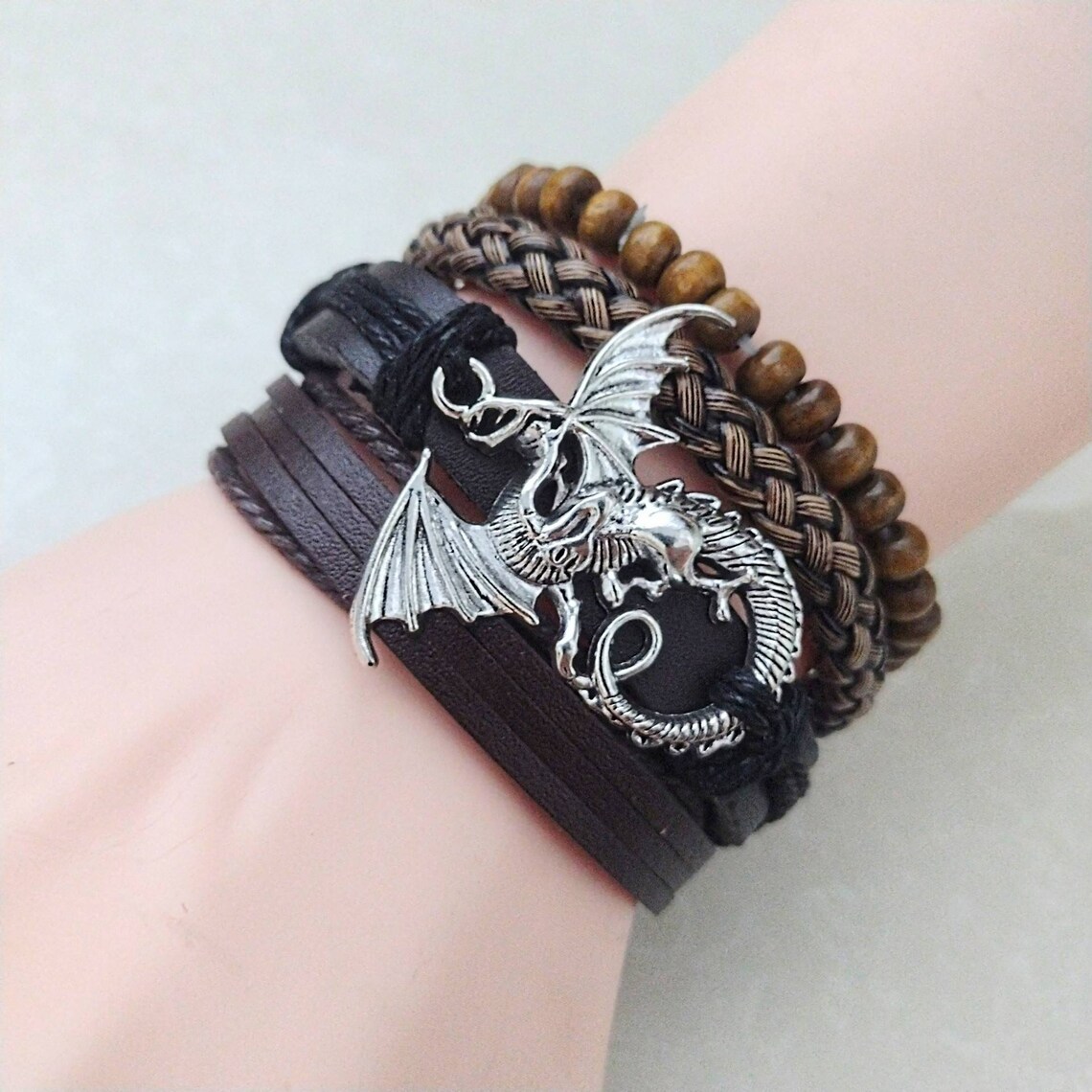 Renaissance Flying Dragon Bracelets Medieval Dragon Bracelet - Etsy
