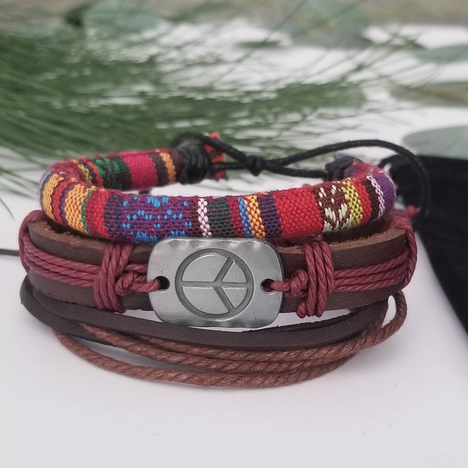 Peace Bracelets, Peace Sign Multilayer Bracelets, Modern Hippie ...