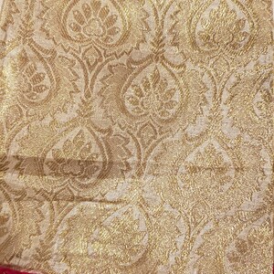 Pakistani / Indian Women's Golden Jamawar and Net 2 Piece Suit With ...