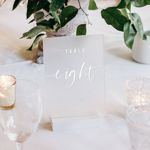 Wooden Table Numbers Wedding Decor Table Numbers Wedding - Etsy