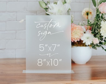 Acrylic Sign Custom 8x10 - Etsy