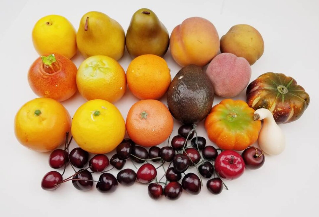 Fake Fruit Variety AS IS 35 Pieces. Artificial Fruit in Used Condition ...