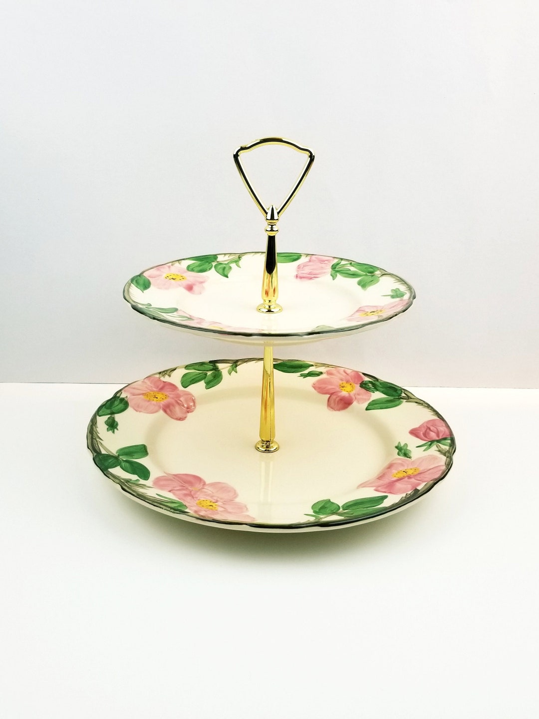 Franciscan Desert Rose Tiered Tray Francisan Earthenware Desert Rose 2 ...