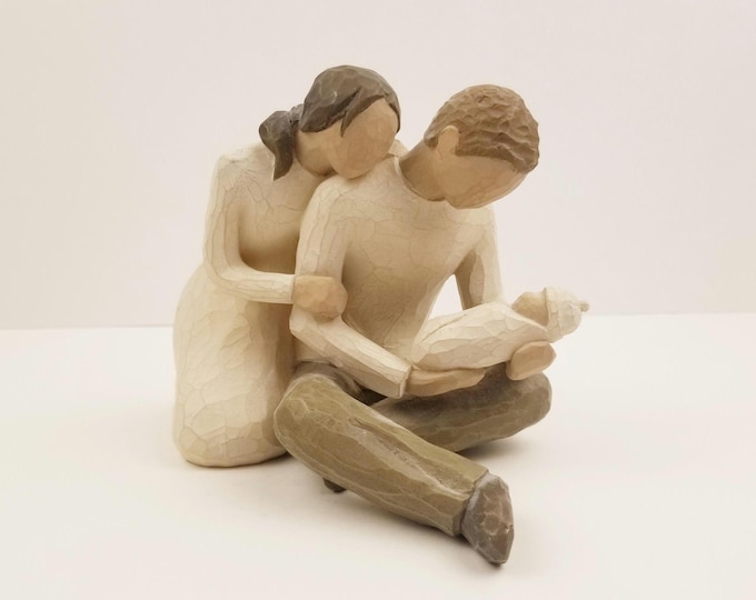 Willow Tree "new Life" Figurine With Mother, Father & Baby - Willow ...