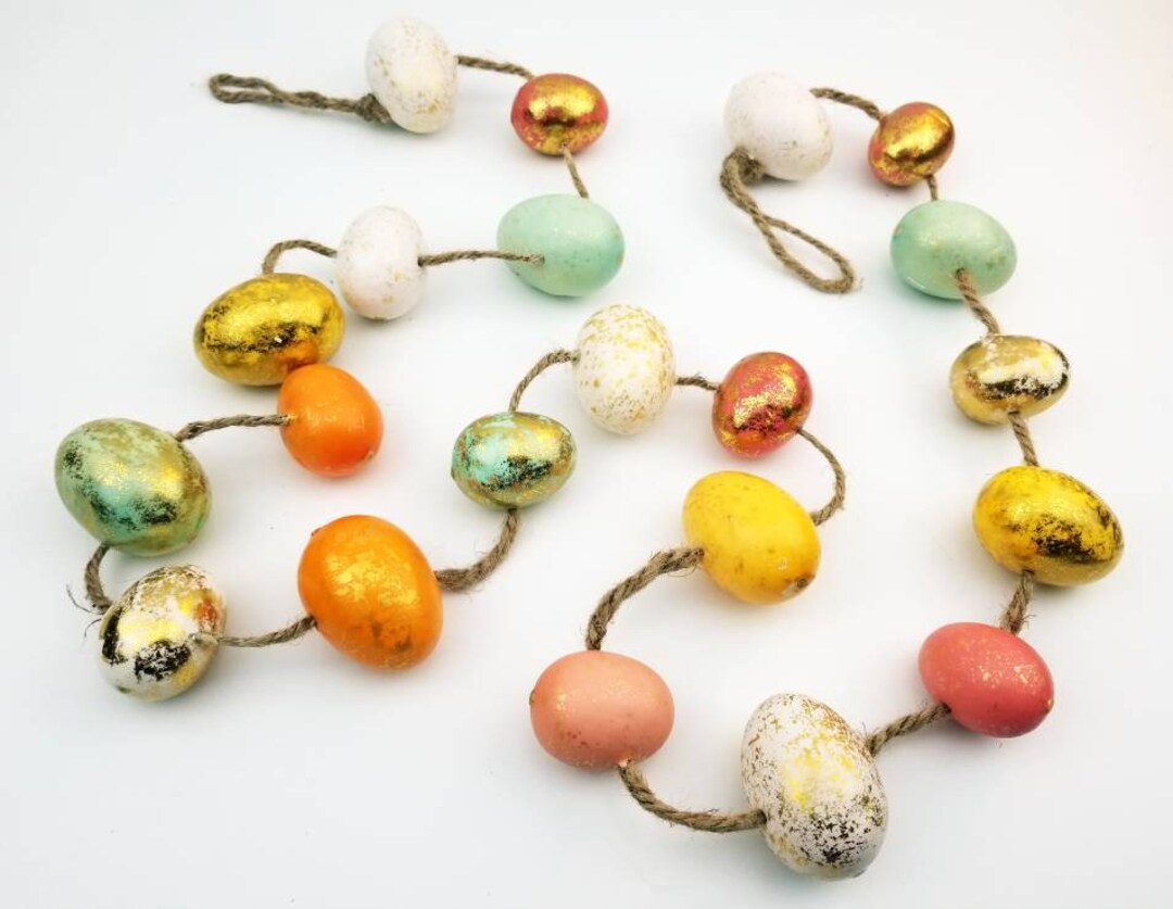 Easter Egg Garland- 6ft . Artificial Easter Egg Rope Garland With ...