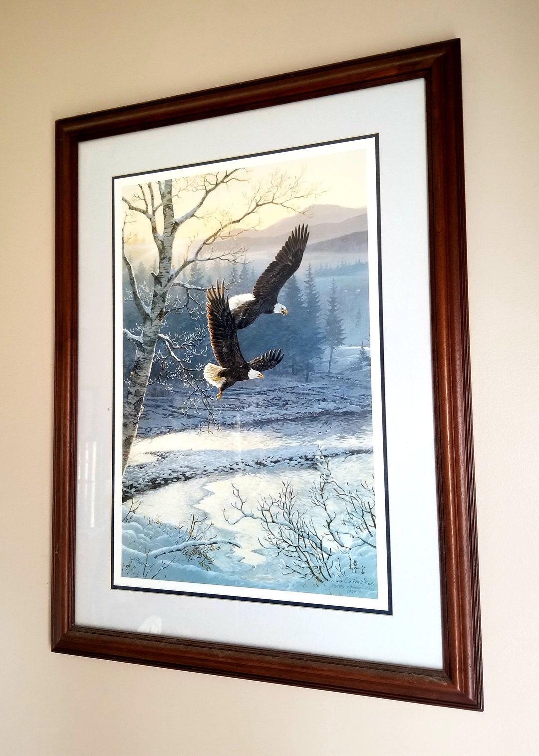 River of Gold - Persis Clayton Weirs- Bald Eagle Framed Art Print ...
