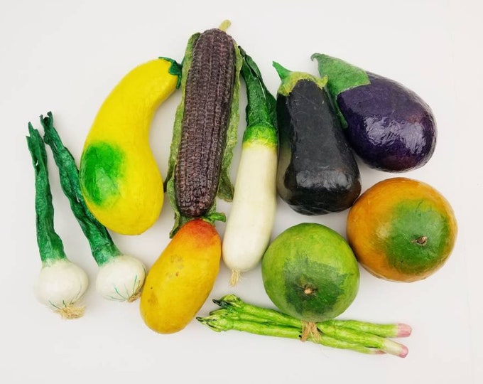 Artificial Vegetables Set of 11. Faux Vegetable Kitchen Home Decor ...