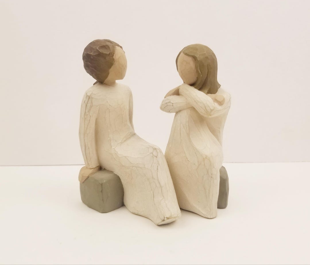 Willow Tree "heart & Soul" Figurine With Sisters Together on Bench ...