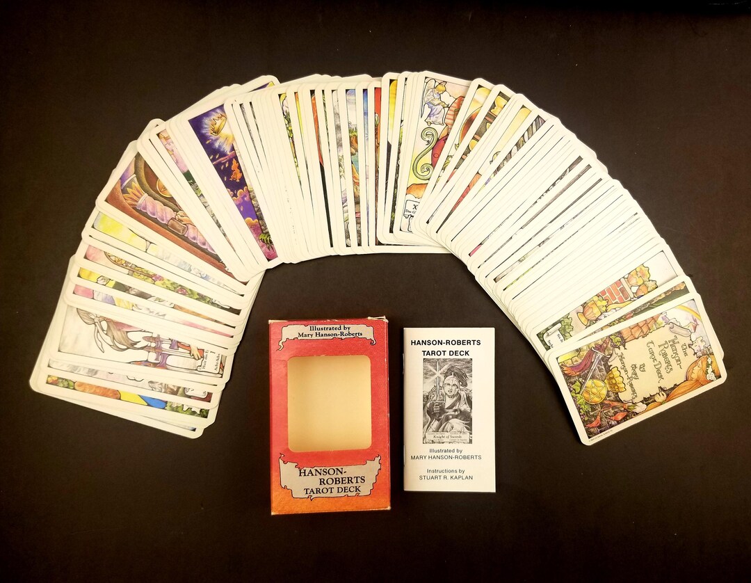 Hanson-roberts 78 Card Tarot Deck With Box & Instructions - Vintage ...